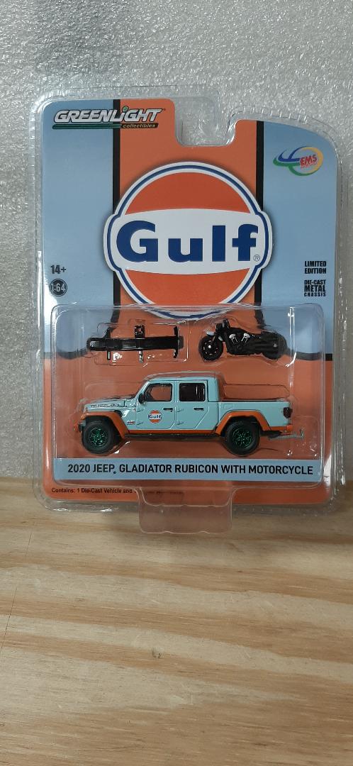 Greenlight Indonesia Exclusive Gulf 2020 Jeep Gladiator Rubicon w/Moto ...