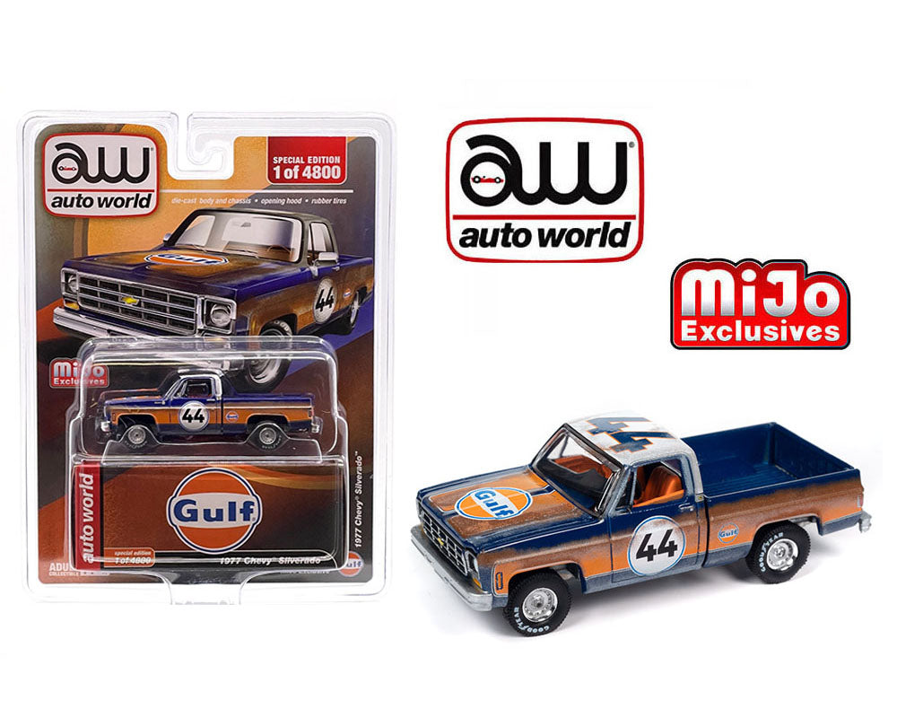 Auto World M&J Exclusive Gulf '77 Chevy Silverado| House of Cars New Mexico